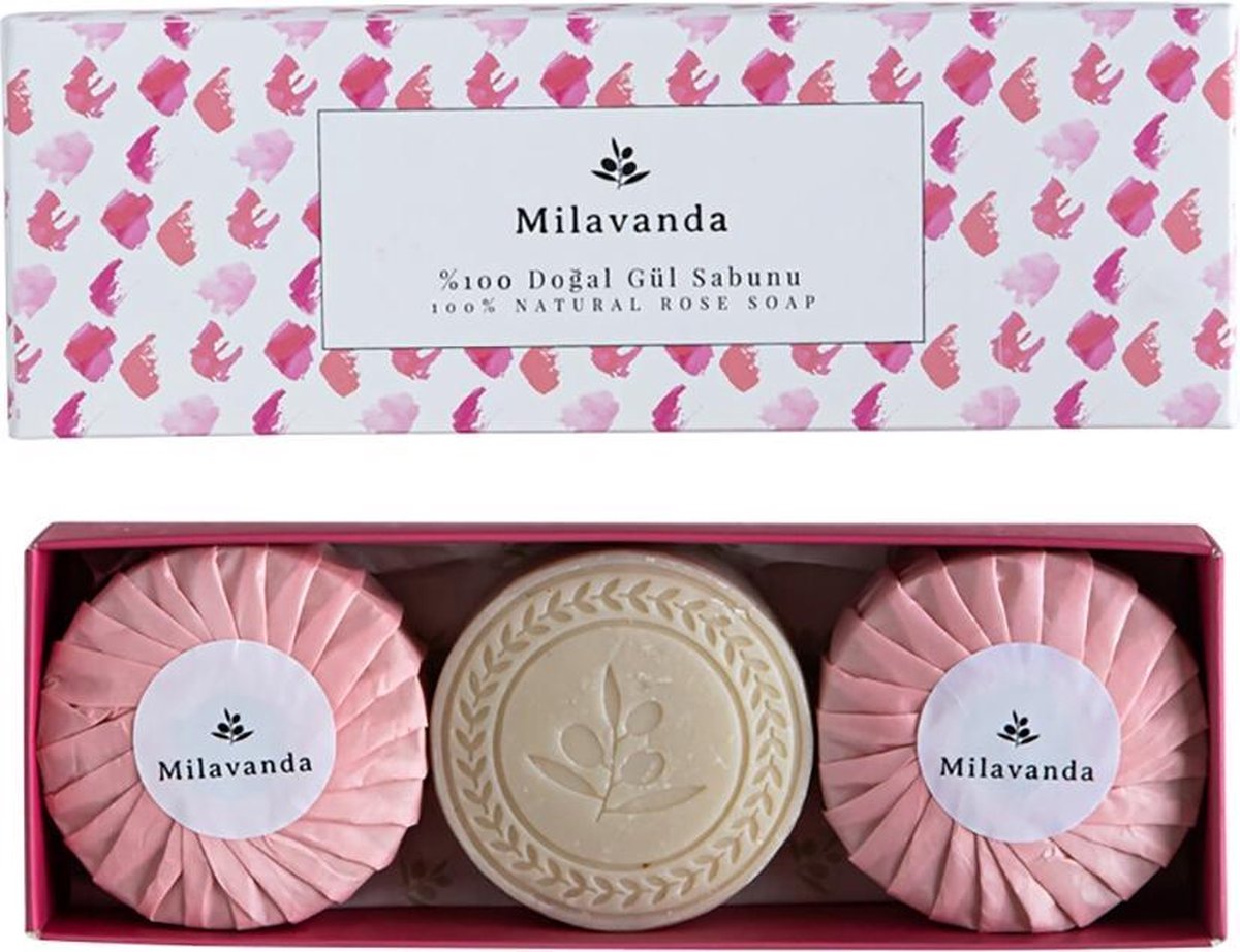 Milavanda Rozen Babyzeep - 3 Stuks - Handzeep - Badzeep - Luxe Zeep ...