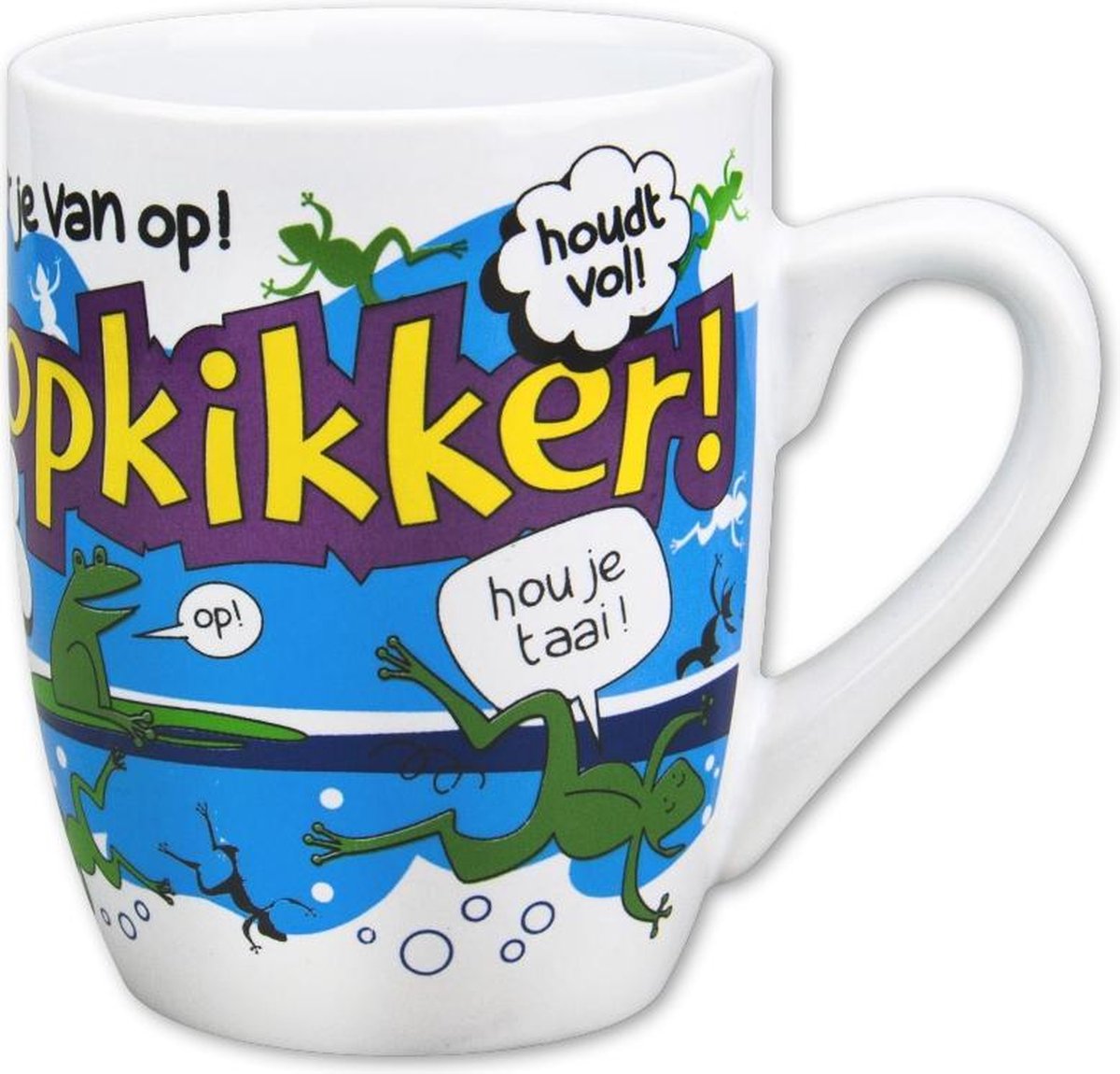 Paper Dreams Mok Cartoon stijl Opkikker Keramiek 325ml Wit Bol paper-dreams-mok-cartoon-stijl-opkikker-keramiek-325ml-wit-bol