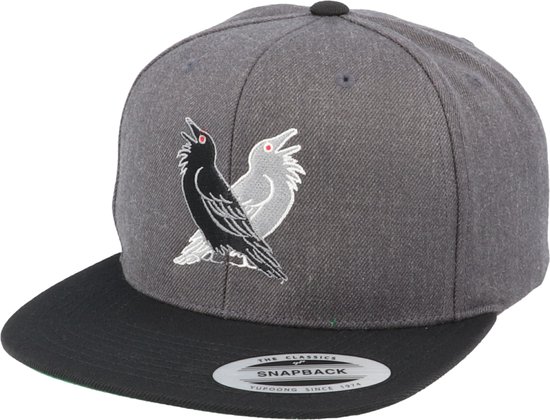 Hatstore- Hugin Munin Charcoal Snapback - Vikings Cap | bol