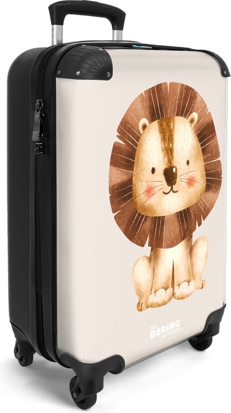 NoBoringSuitcases.com® - Baby koffer leeuw - Trolley koffertje ...
