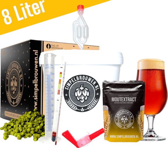 SIMPELBROUWEN® - Plus IPA 8L - Binnen 1 Uur Gebrouwen - Eenvoudig ...