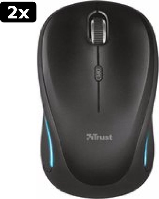 2x Trust Yvi FX - Draadloze Muis ‚Äì Compact - Linkshandig en ...