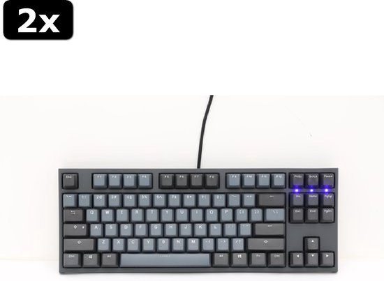 2x Ducky One 2 TKL Skyline MX Red US - Toetsenbord - Qwerty | bol.com