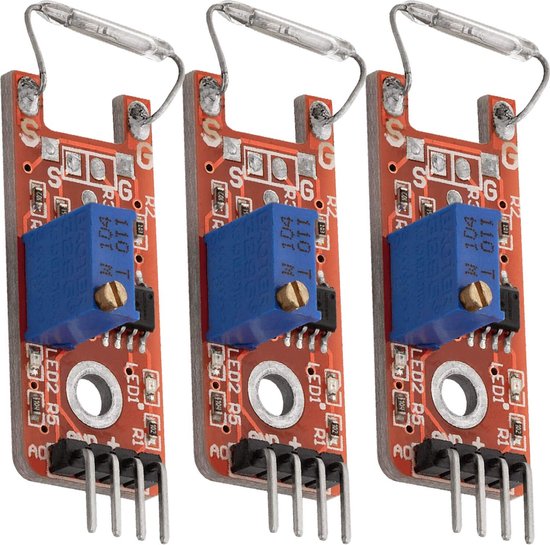 AZDelivery 3 x KY-025 Magneetschakelaar Reed Sensor Module compatibel ...