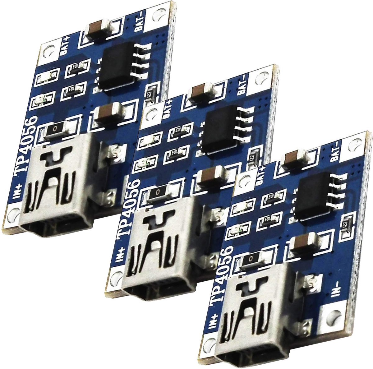 AZDelivery 3 x TP4056 Mini USB 5V 1A oplaadcontroller Lithium Li ...