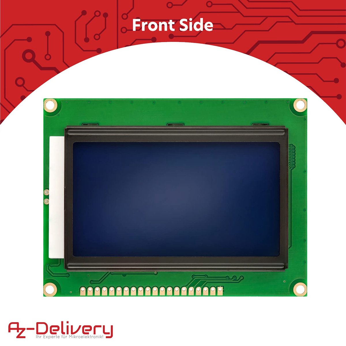 AZDelivery LCD Display 128 x 64 Pixels 12864 KS0108/KS0107 Display Module met 4x20... | bol.com