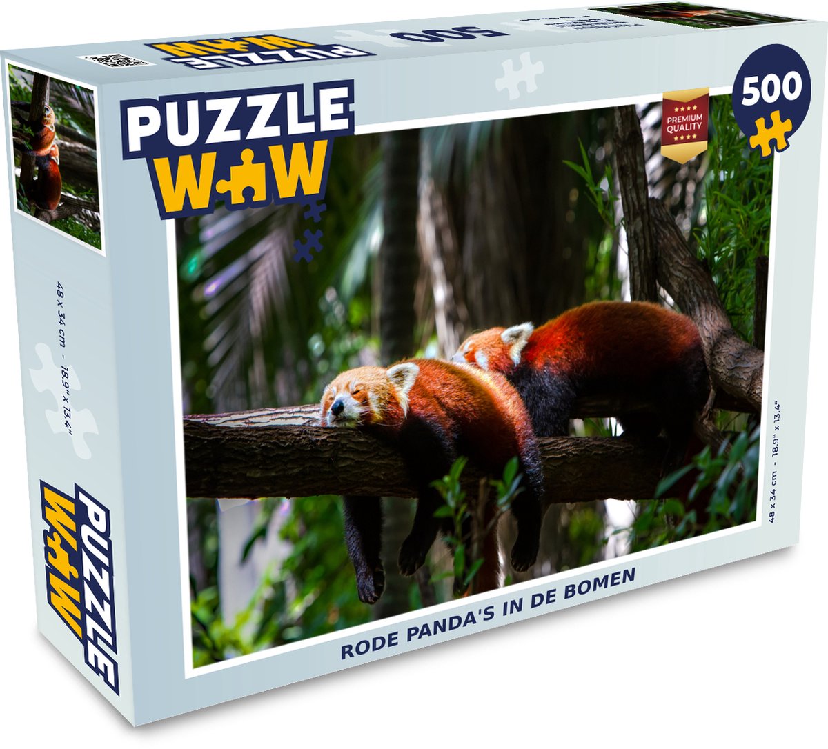 Puzzel Panda - Boom - Hout - Legpuzzel - Puzzel 500 stukjes | bol.com