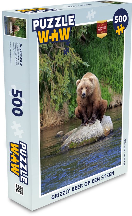 Puzzel Beer - Steen - Dier - Legpuzzel - Puzzel 500 stukjes | bol.com