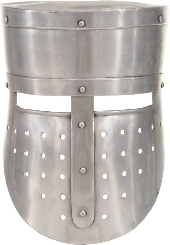 vidaXL Ridderhelm middeleeuws replica LARP staal zilverkleurig | bol