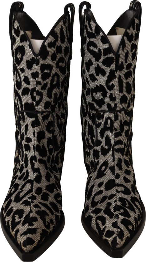Gray Black Leopard Cowboy Boots Shoes | bol.com