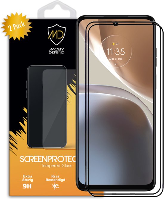 2-Pack Motorola Moto G32 Screenprotectors - MobyDefend Gehard Glas ...