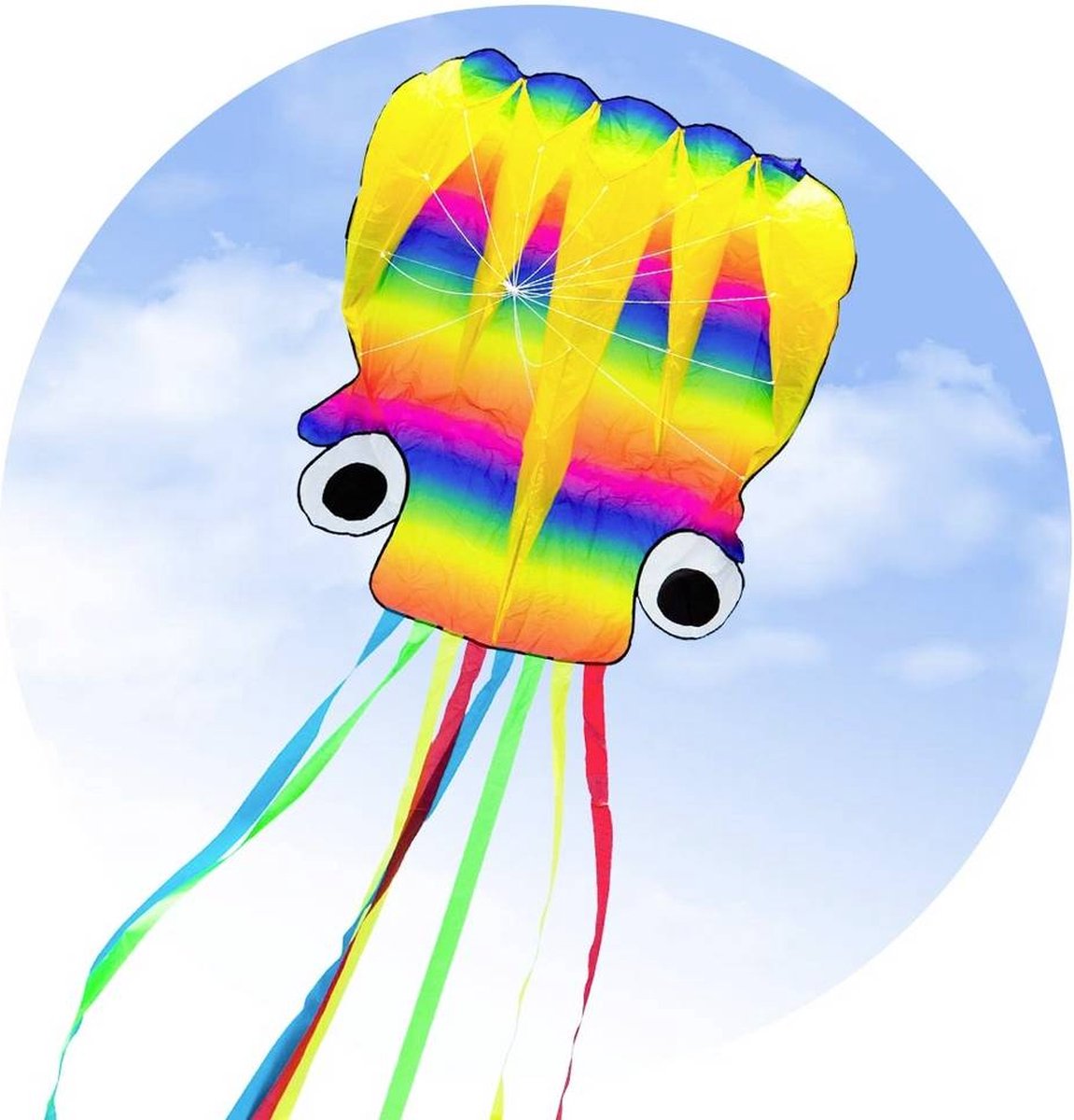 HQ Eenlijns Vlieger Rainbow octopus L Spanwijdte 1200 mm Geschikt voor ...