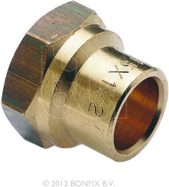 Messing schroefbus binnendraad x capillair 1 1/2x42mm Kiwa | bol