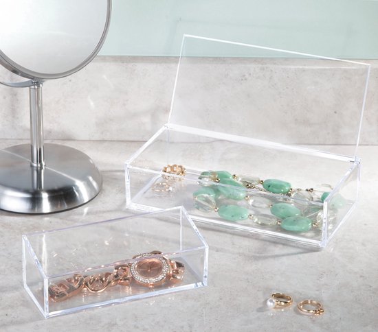 iDesign - Clarity Opbergbox - Kunststof - Transparant | bol