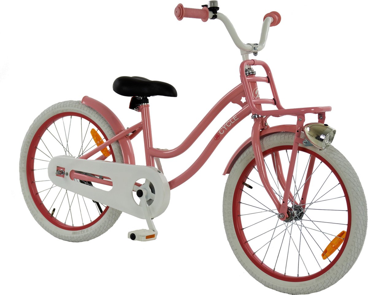 2Cycle Lady Kinderfiets - 20 inch - Voordrager - Roze - Meisjesfiets ...