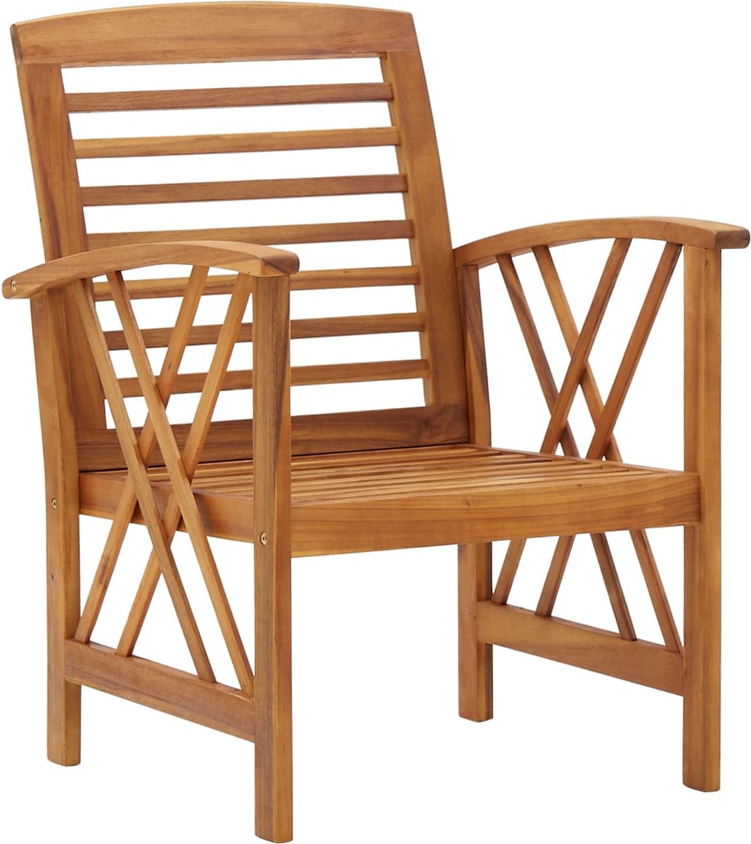 Prolenta Premium - Tuinstoelen 2 st massief acaciahout - Verstelbare ...