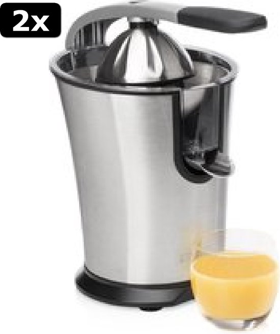 2x Princess 201860 Master Juicer Pro ‚Äì Elektrische Citruspers - RVS ...