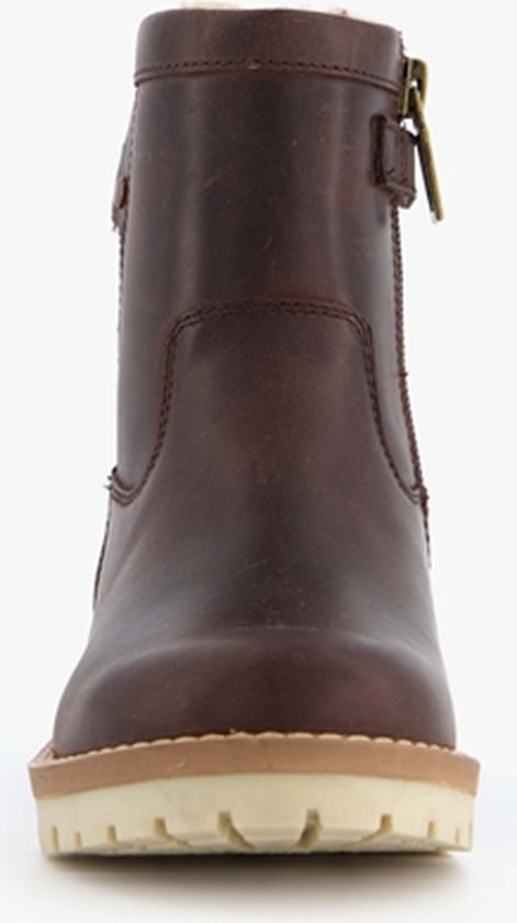 Groot leren jongens boots - Bruin - Maat 36 - Echt leer | bol.com