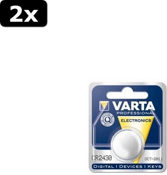 2x Varta CR2430 Lithium Knoopcel Batterij | bol.com