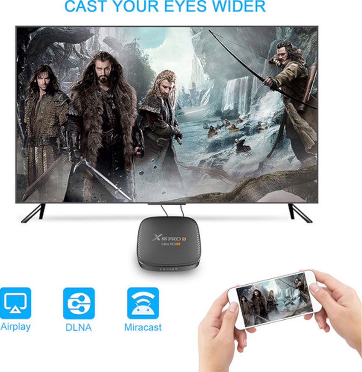 TV Box met Android 10 - X88-Pro-S - 4GB Ram - 64GB Opslag | bol.com