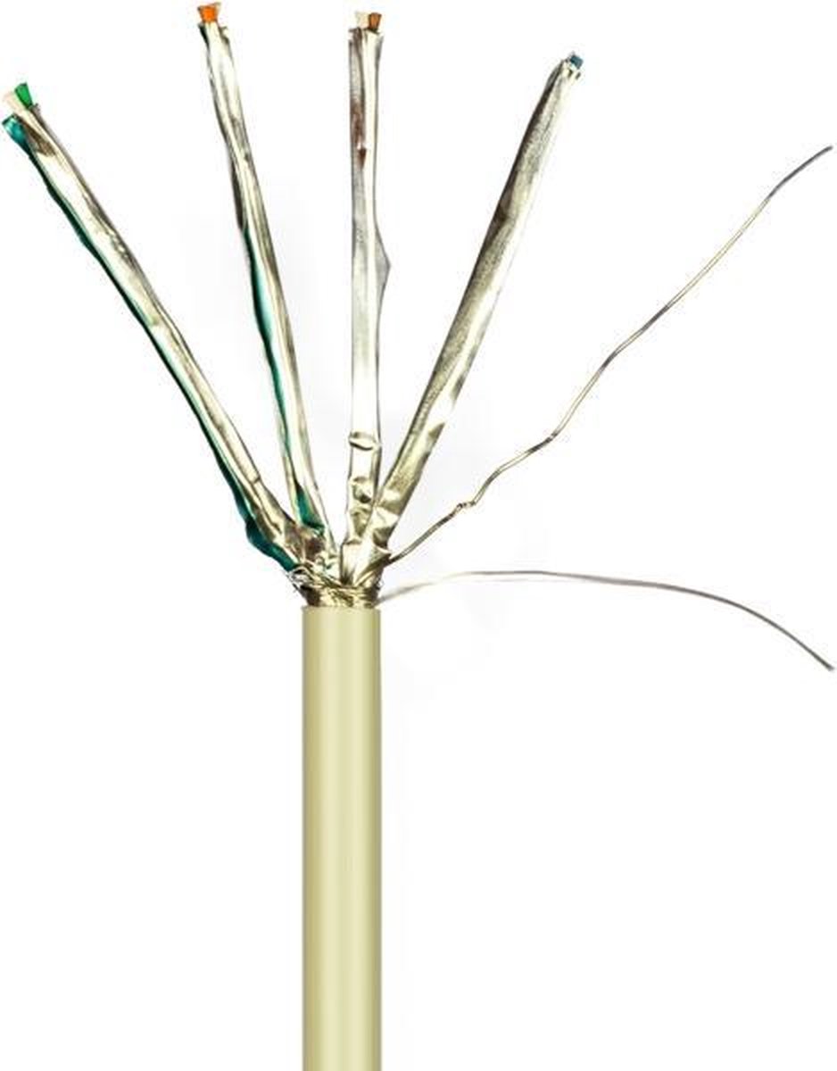 DANICOM CAT6A S/FTP 50 meter internetkabel op rol soepel - PVC (Fca ...