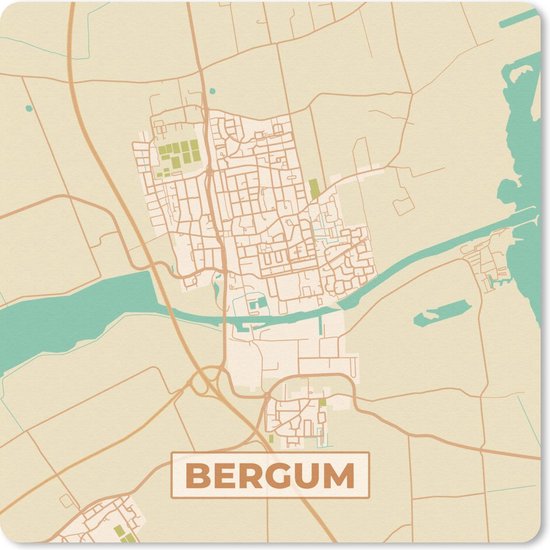 Kaart - Bergum - Vintage | bol.com
