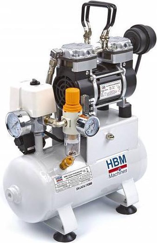 HBM 4 Liter PROFI LOW NOISE airbrush compressor | bol