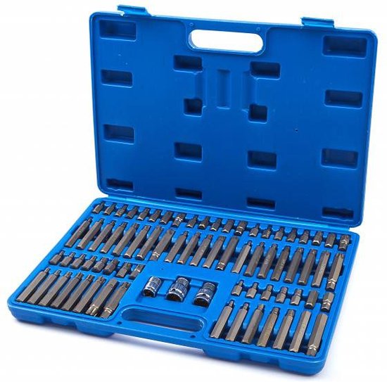 HBM 75 Delige Inbus Torx Spline en Ribe Doppenset | bol