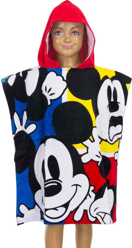 Disney Poncho Mickey Mouse - 60 x 120 cm - Katoen | bol.com