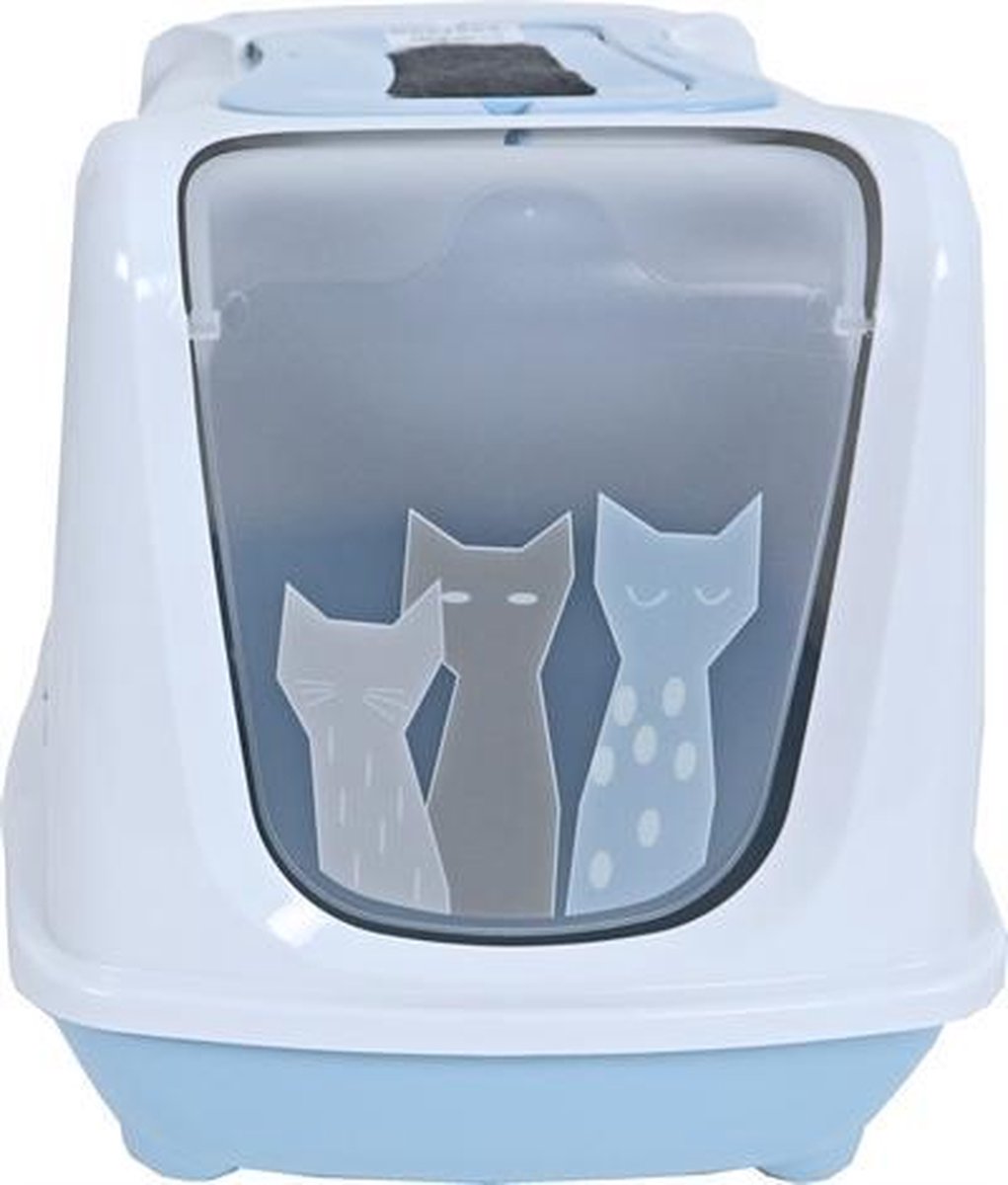 Moderna Trendy Cat Masai - Kattenbak - 50 cm cm Grijs Lichtblauw | bol