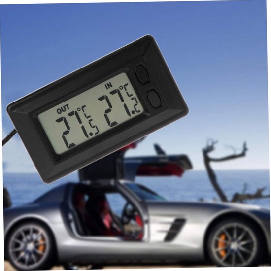 Digitale Auto Thermometer met Binnen- en Buitensensor ...