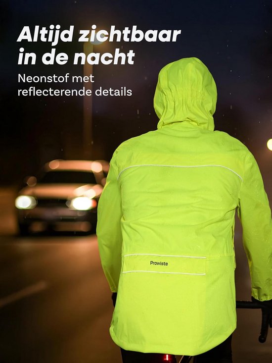 Waterdicht Fietsjack voor Heren en Dames met Capuchon en Reflectie | bol