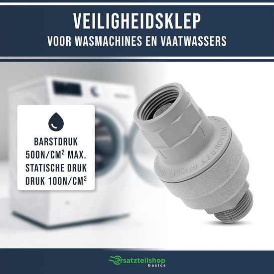 Waterstop Veiligheidsventiel 3/4 inch voor Wasmachine en Vaatwasser | bol