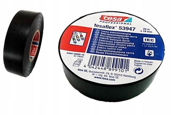 3x Tesa PVC IslaytatApe 20m x 19mm zwart | bol