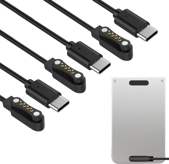 3 câbles de charge USB-C magnétiques avec chargeur portable pour PLAUD ...