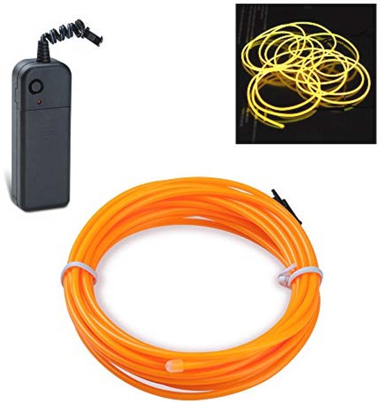 Flexibele Neon Verlichting Draad voor Feesten en Decoratie - 3 Modi - 3 ...