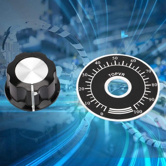 Stuks Knoppen voor Potentiometer, Gekartelde Volumeregeling Cap ...