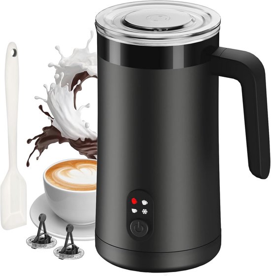 4-in-1 Elektrische Melkopschuimer 400 ml voor Warm en Koud Melkschuim ...