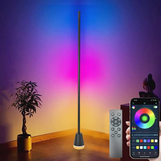 Staande LED-lamp 150 cm met Afstandsbediening en App - 16 Miljoen ...
