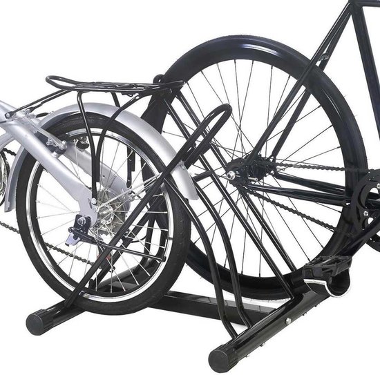 Fietsstandaard voor 2 fietsen - Stalen houder voor binnen en buiten | bol
