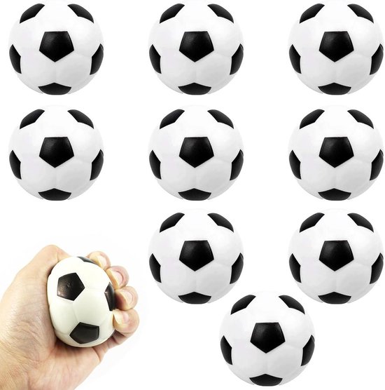 Set van 9 Zachte Mini Voetballen: Stressbal, Decoratie en Feestartikel ...