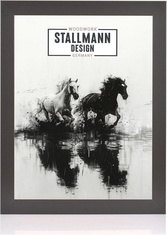 Lijsten Set Zwart 50x80 cm - Houten Fotolijst met Acrylglas voor ...