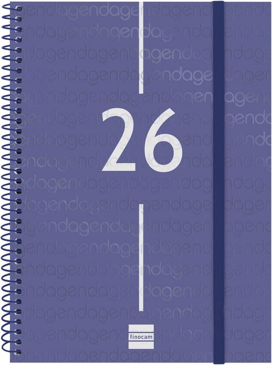 Dagplanner 2026 Weekoverzicht Verticaal Zwart 12 Maanden | bol