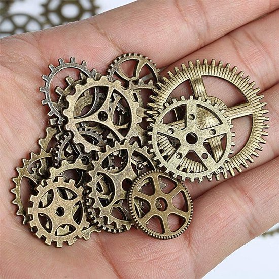 Antieke hanger - Steampunk - Horloge klok - DIY - Ambacht - Halsketting ...