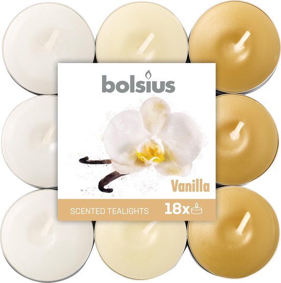 Bolsius - Geurtheelichtjes 'True Scent' (18 stuks, 4 branduren per ...