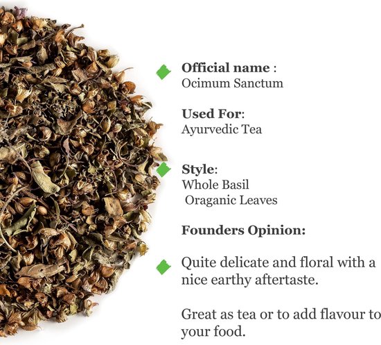 Tulsi Heilige Basilicum Bio Thee - Tulsi Rama - Losbladige Kruiden ...