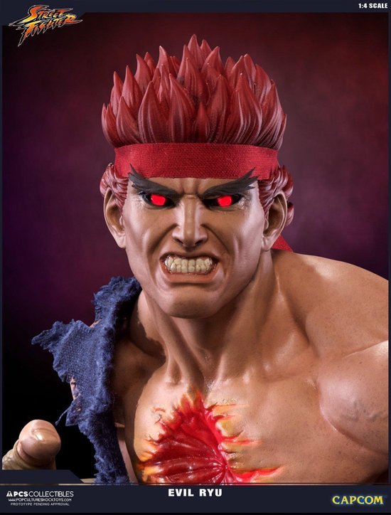 Street Fighter IV: Evil Ryu Regular 1: 4 Statue | bol