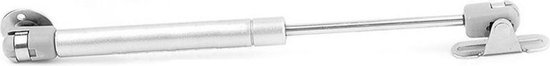 Universele gasveer (gasdrukveer) met beugels (20N/2kg, 244 mm, zilver ...