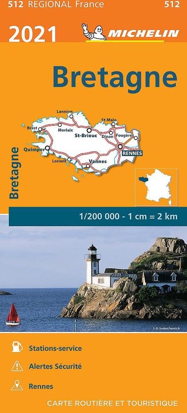 Regionale kaarten Michelin - Michelin 512 Bretagne 2021 | 9782067249653 ...