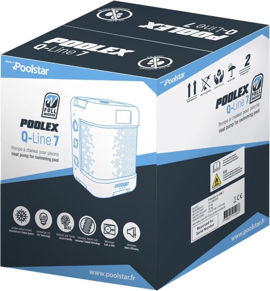 Poolstar Poolex Q-Line Warmtepomp 7kW Full Inverter | bol.com
